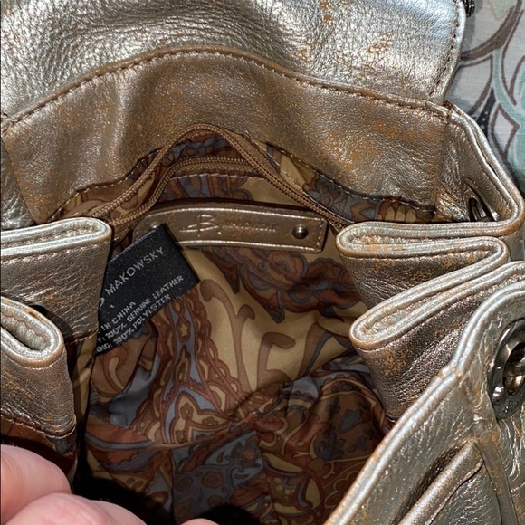 b. makowsky | Bags | Never Used Two Black And Silver B Makowsky Purses ...